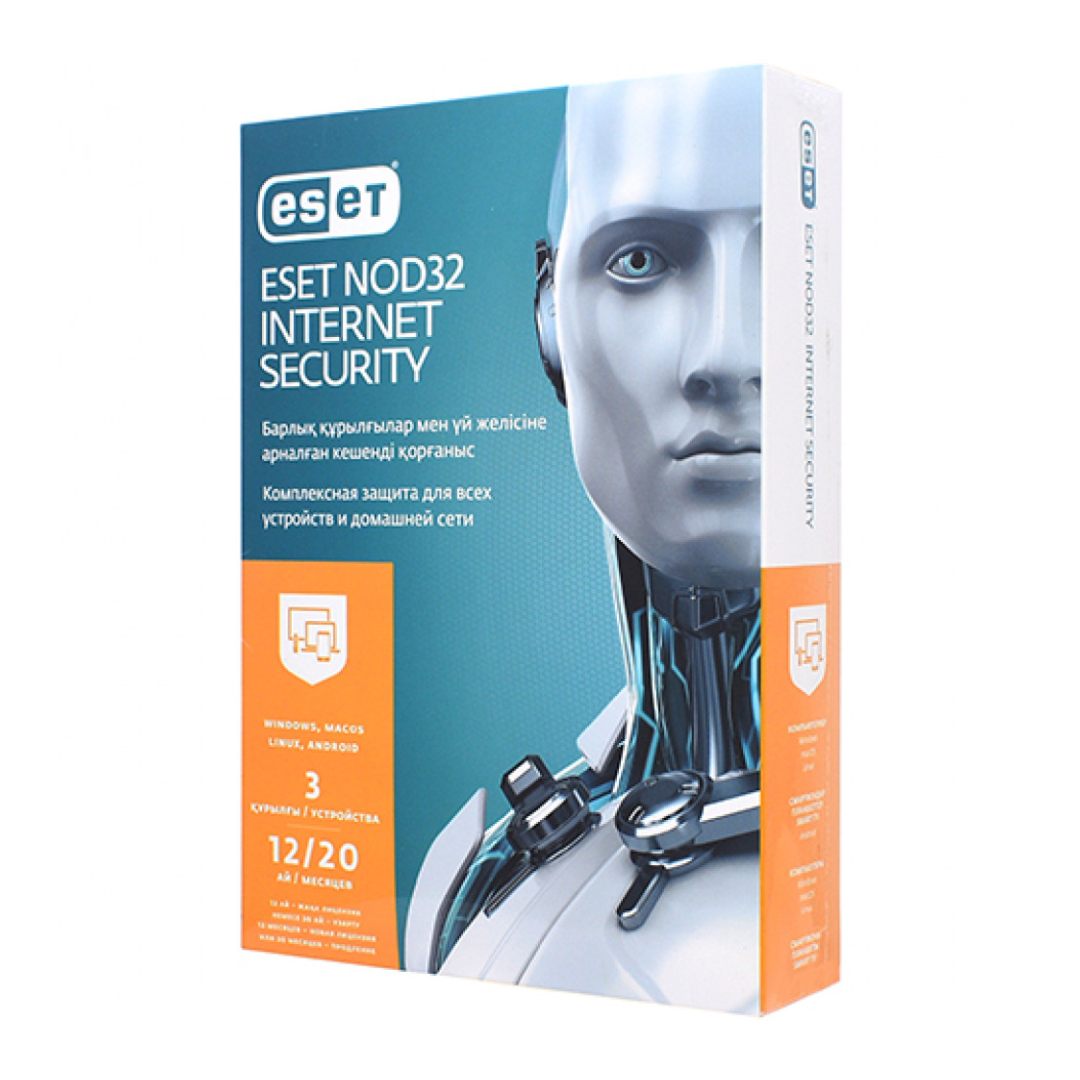Программное обеспечение Eset (NOD32-EIS-1220(BOX)-1-3 KZ) купить в Алматы