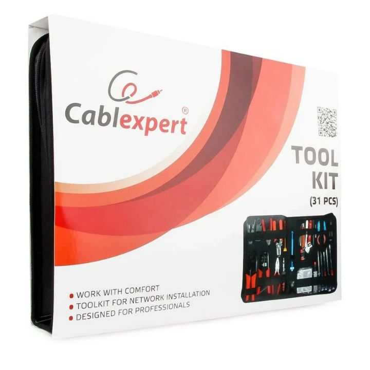 Набор инструментов Cablexpert TK-NETWORK (31 пр.) купить в Алматы