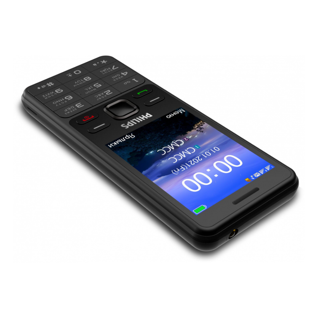 Мобильный телефон Philips Xenium E185 черный купить в Алматы