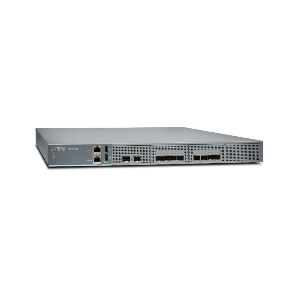 SRX4100 Services Gateway includes hardware (8x10GE, two AC PSU, four ...