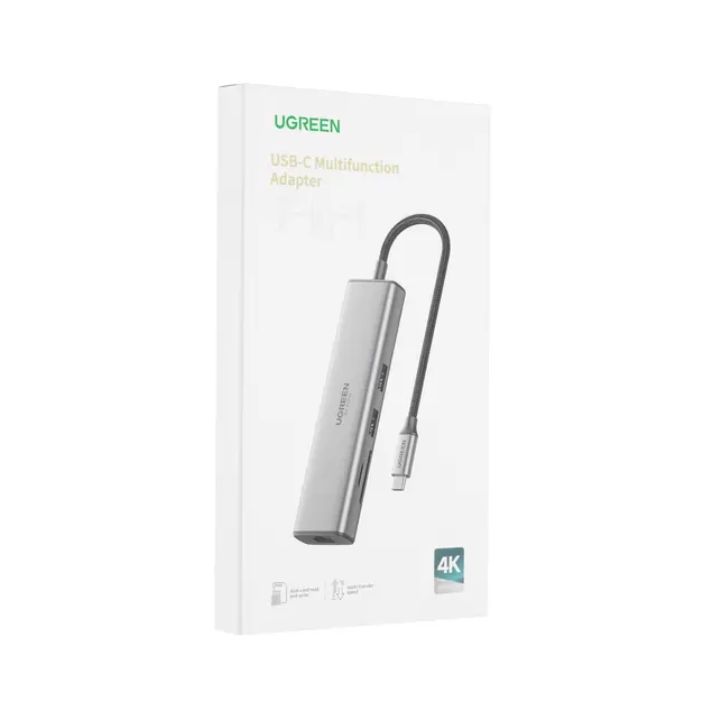 Hub UGREEN CM512 USB-C Multifunction Adapter with Ethernet Interface 60515 купить в Алматы
