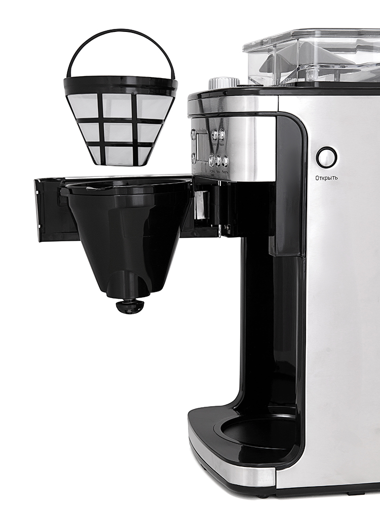 Кофемашина Kitfort KT-705 серебро купить в Алматы